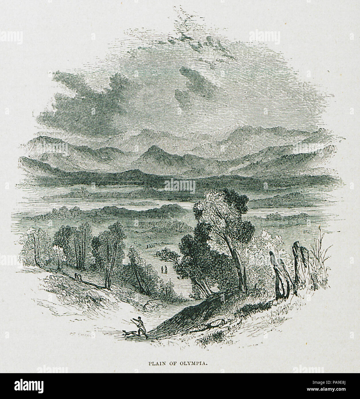 200 Plain of Olympia - Wordsworth Christopher - 1882 Stock Photo - Alamy