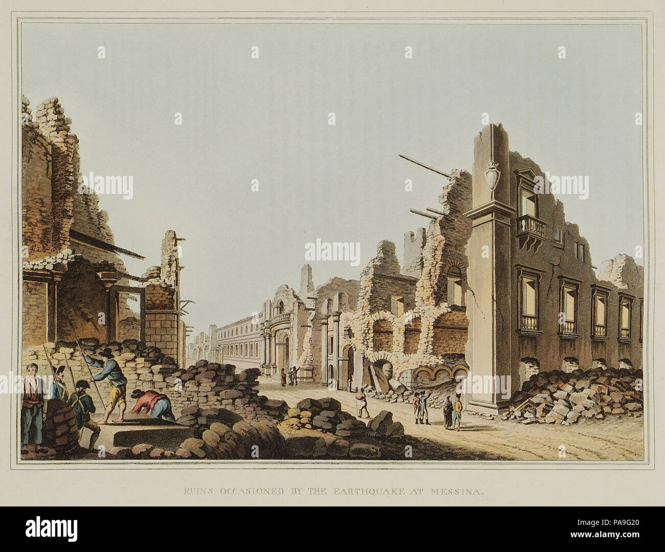 223 Ruins occasioned by the earthquake at Messina - Mayer Luigi - 1810 ...
