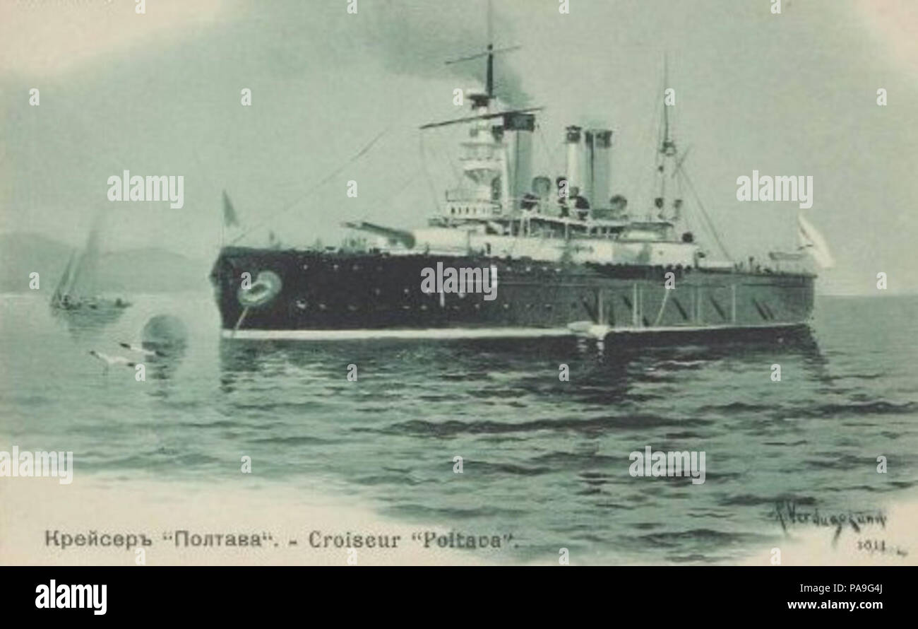 223 Russian battleship Poltava Stock Photo - Alamy