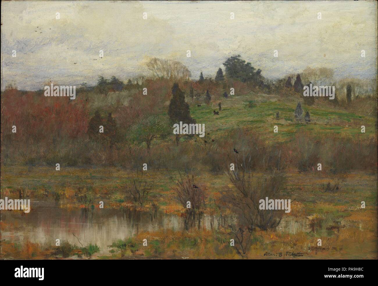 Return of the Redwing. Artist: Allen B. Talcott (1867-1908). Dimensions: 23 x 32 in. (58.4 x 81. ...