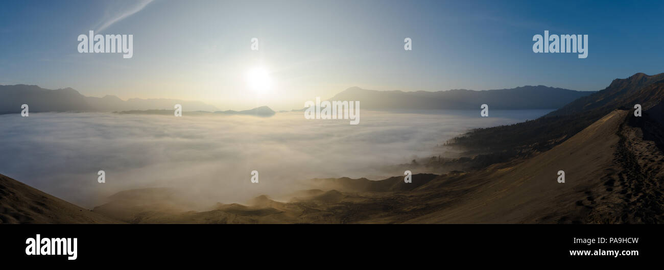 Bromo volcano in clouds dawn hi-res stock photography and images - Alamy