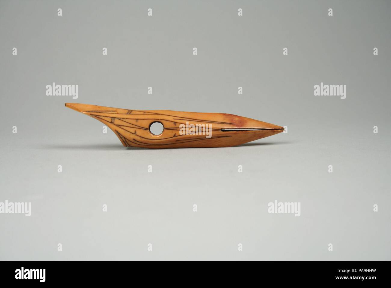 Harpoon Head. Culture: Punuk. Dimensions: H. 13/16 x W. 1/2 x D. 4 7/16 ...