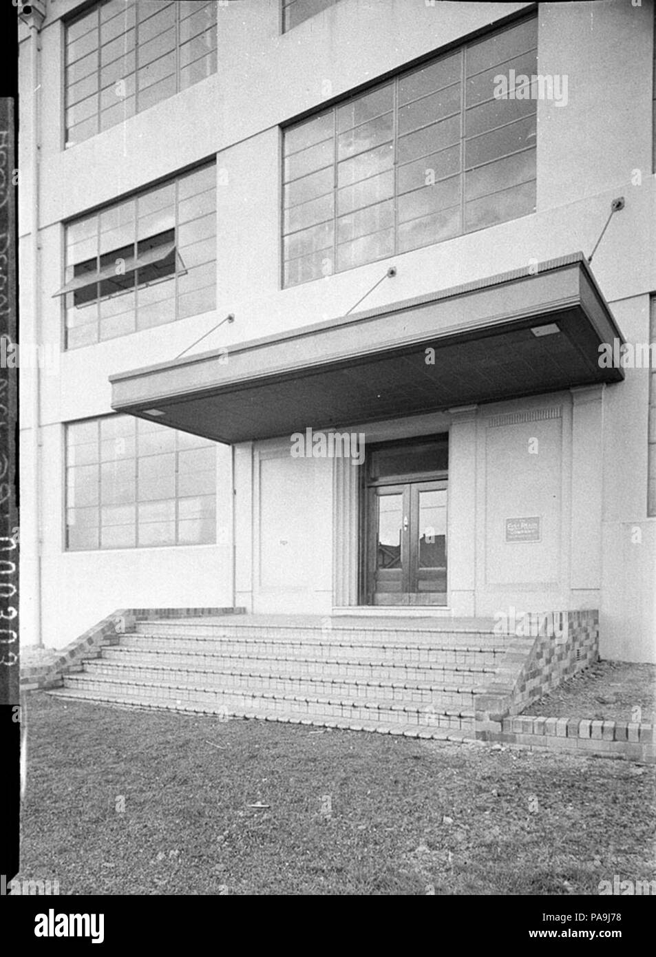 Factory entrance Black and White Stock Photos & Images - Alamy
