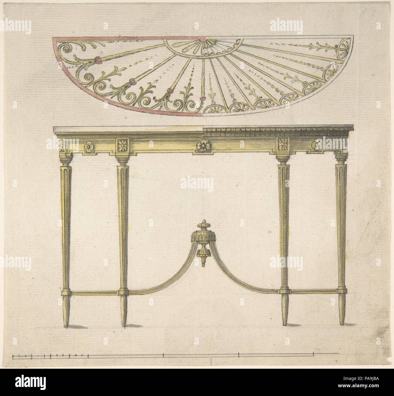 Design for a Table. Artist: Style of Robert Adam (British, Kirkcaldy ...