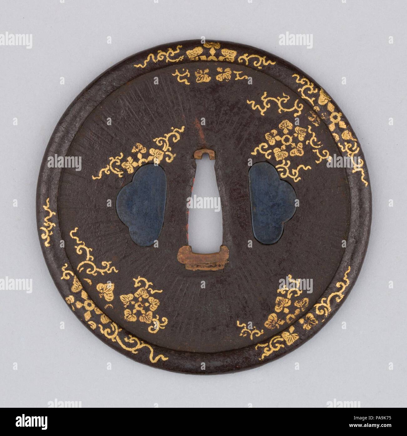 Sword Guard (Tsuba). Culture: Japanese. Dimensions: Diam. 3 1/4 in. (8. ...