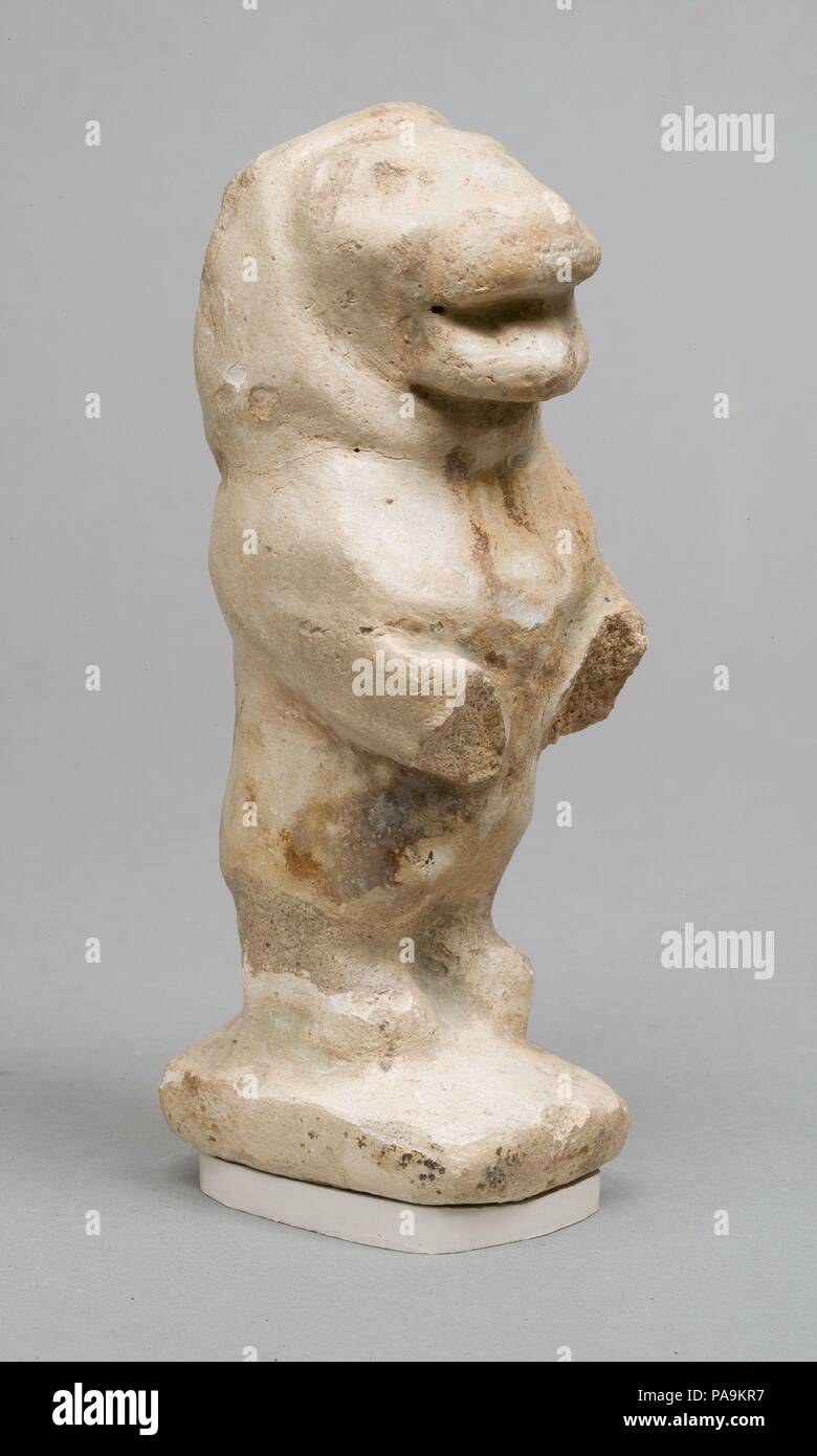Lion figure. Dimensions: H. 13.7 cm (5 3/8 in). Dynasty: Dynasty 13 ...