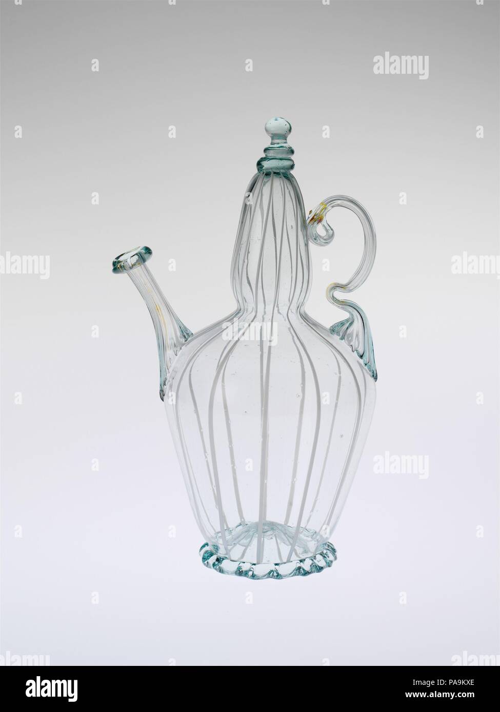 Cruet. Culture: Spanish, Catalonia. Dimensions: Height: 9 1/8 in. (23.2 ...