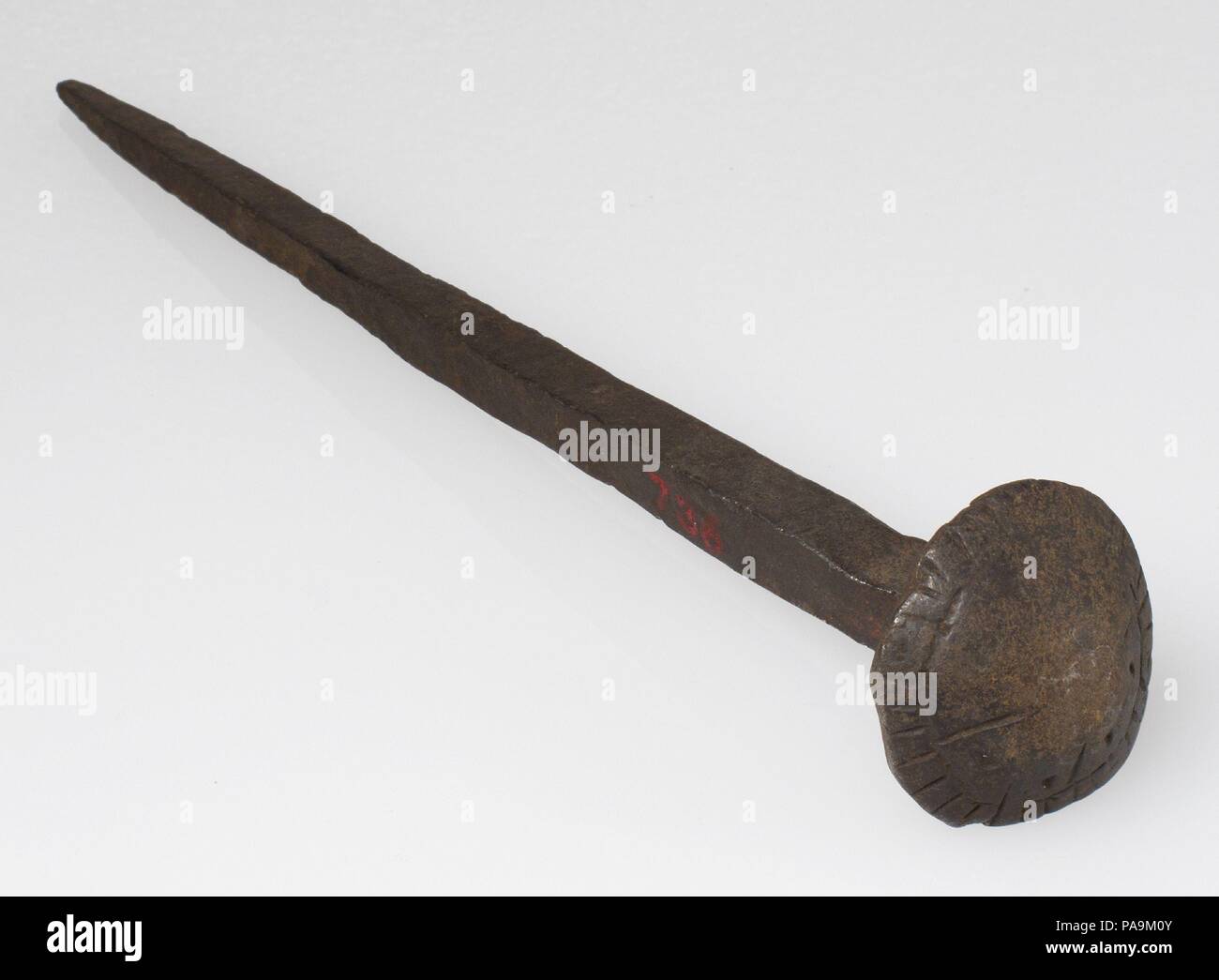 Nail. Culture: European. Dimensions: Overall: 1 3/4 x 9 1/2 in. (4.4 x ...