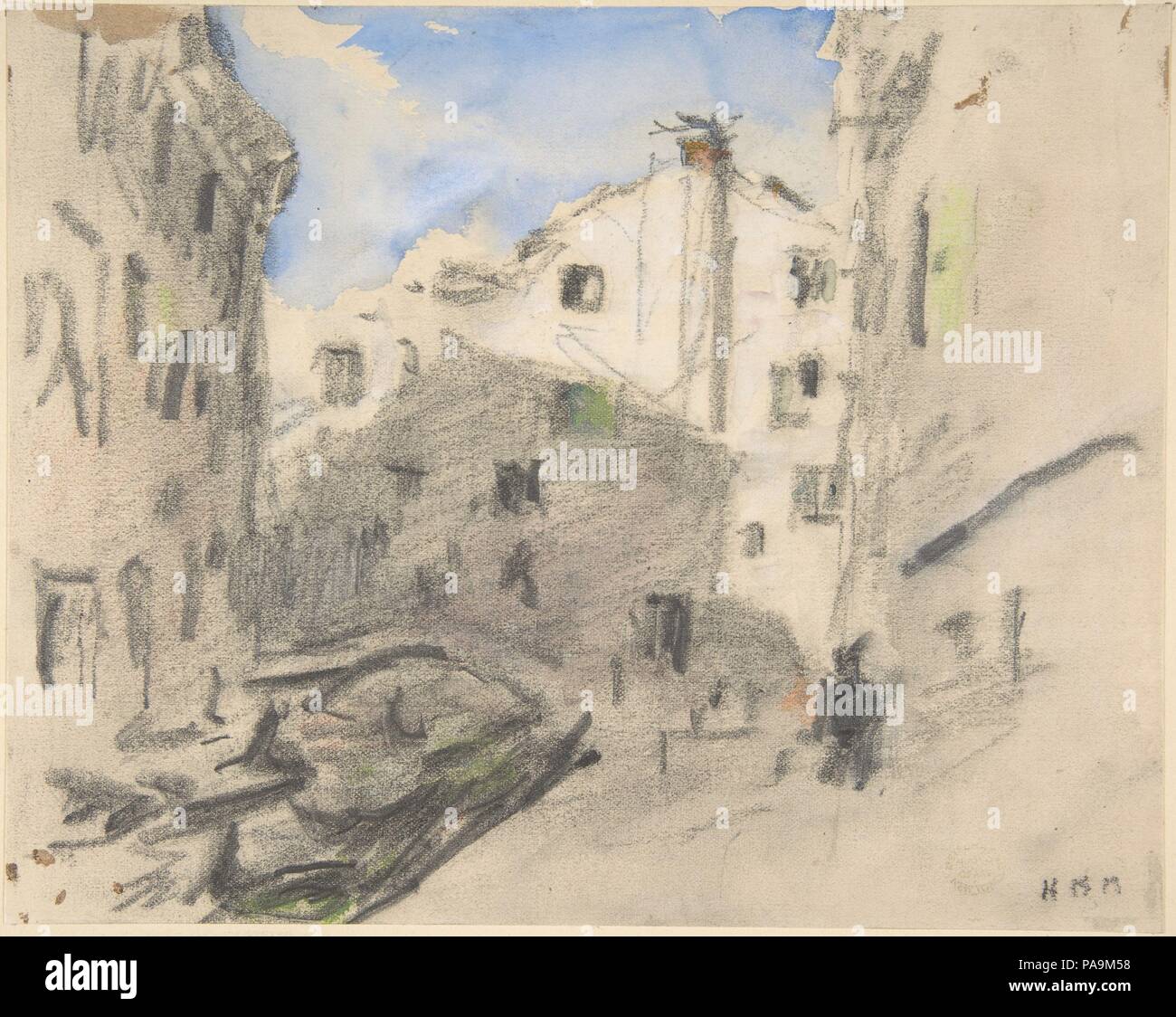 Venetian Street Scene. Artist: Hercules Brabazon Brabazon (British ...