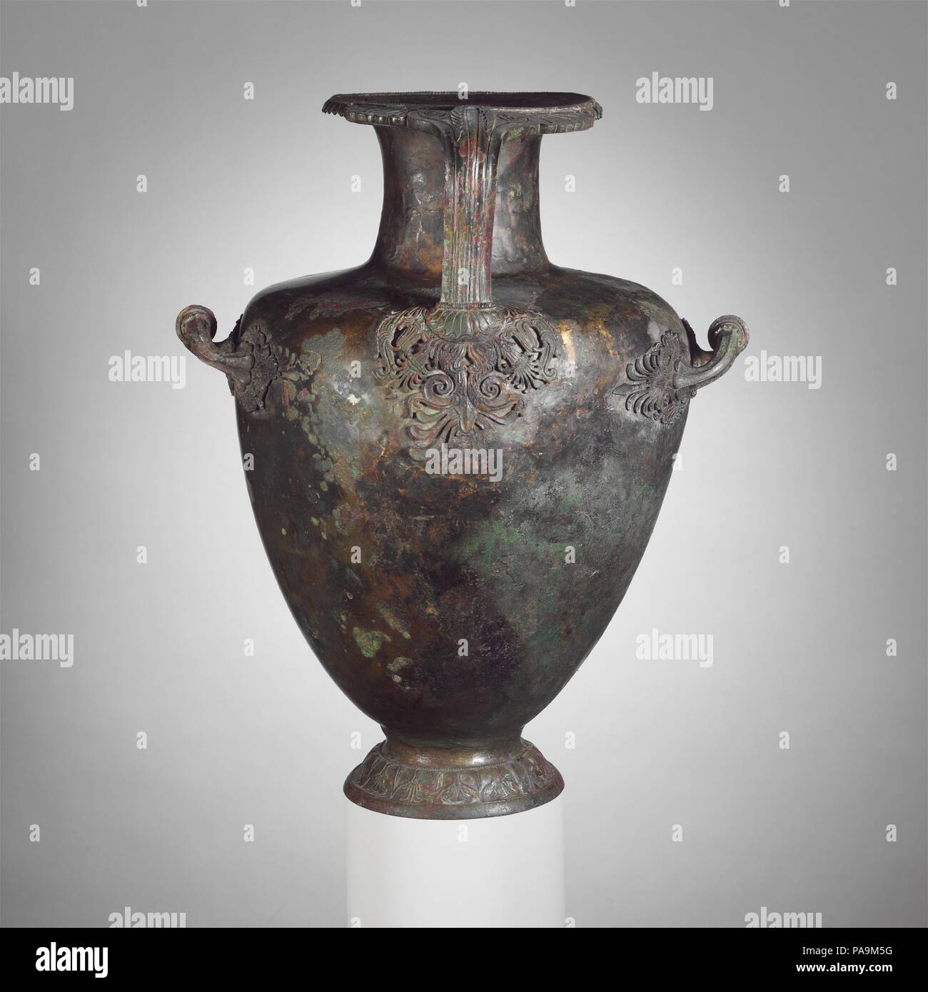 Bronze hydria (water jar). Culture: Greek. Dimensions: H. 20 3/16 in ...