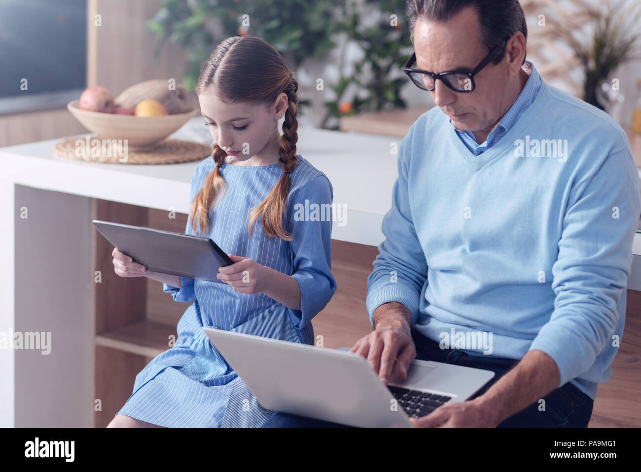 Serious father hi-res stock photography and images - Alamy