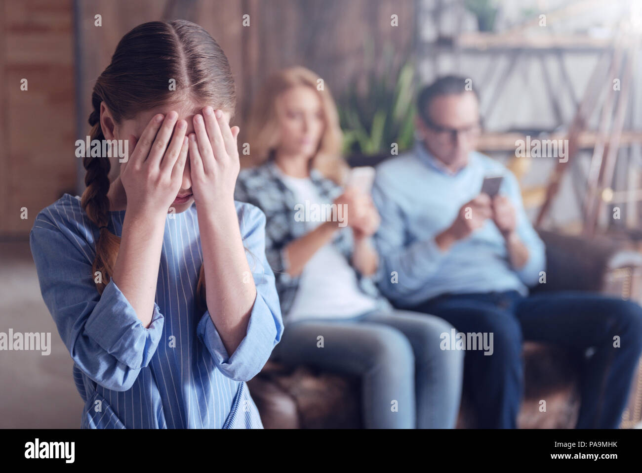 Cheerless child hi-res stock photography and images - Alamy