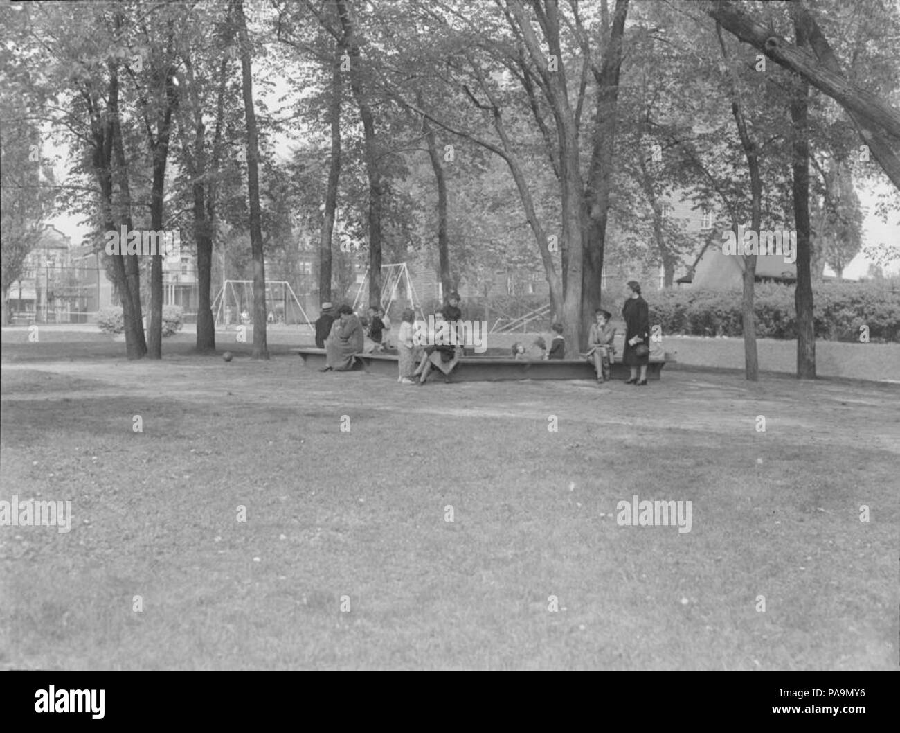 City parks history Black and White Stock Photos & Images - Alamy