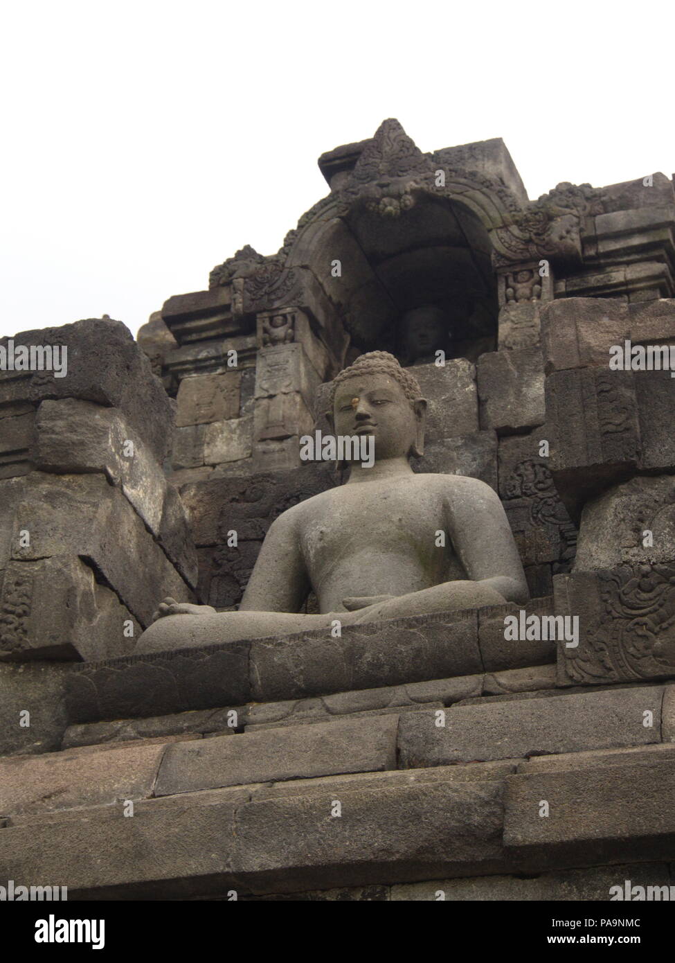 Buddha Statue in Borobudur in Yogyakarta City. Travel in Indonesia. 8th ...