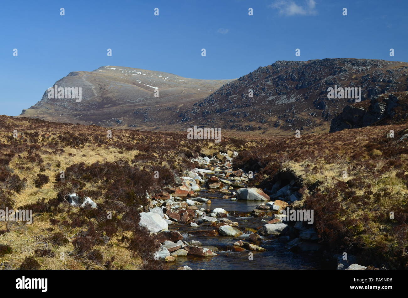 A view of the summit of the mountain Ben Hope, Scotland Stock Photo - Alamy