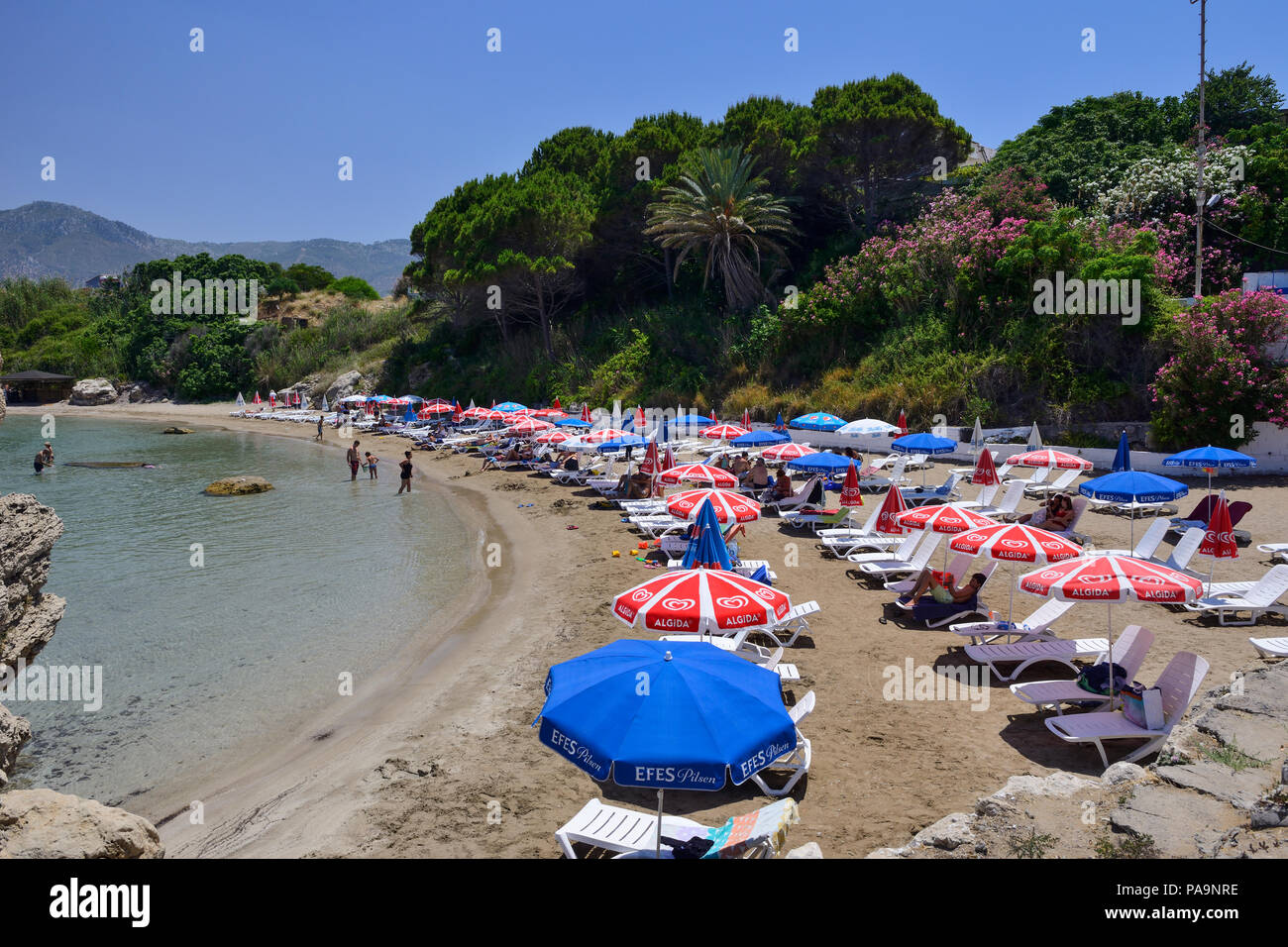 Mare Monte public beach at Alsancak, Turkish Republic of Northern ...