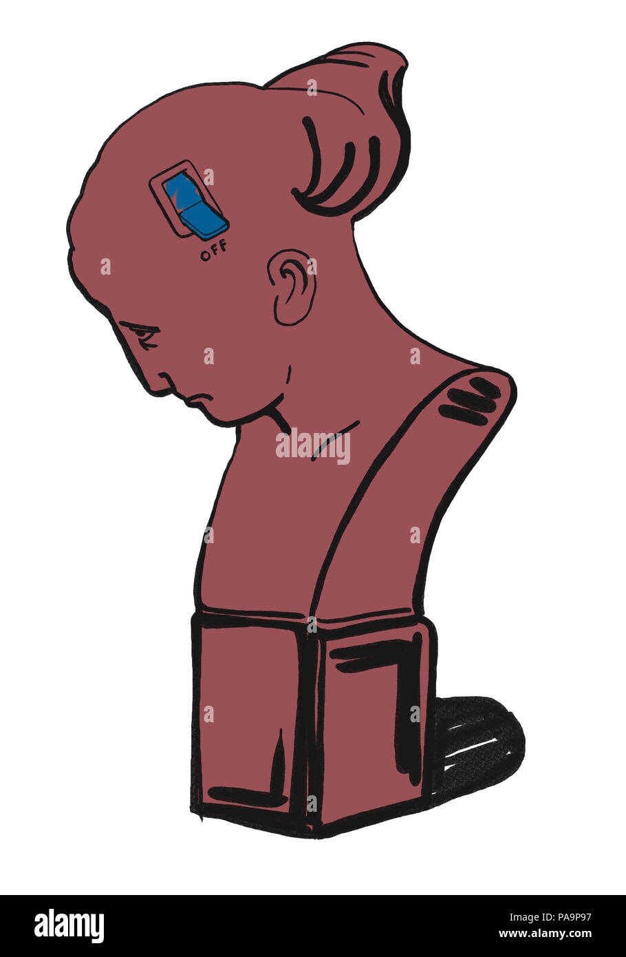 Mental health concept women Cut Out Stock Images & Pictures - Alamy