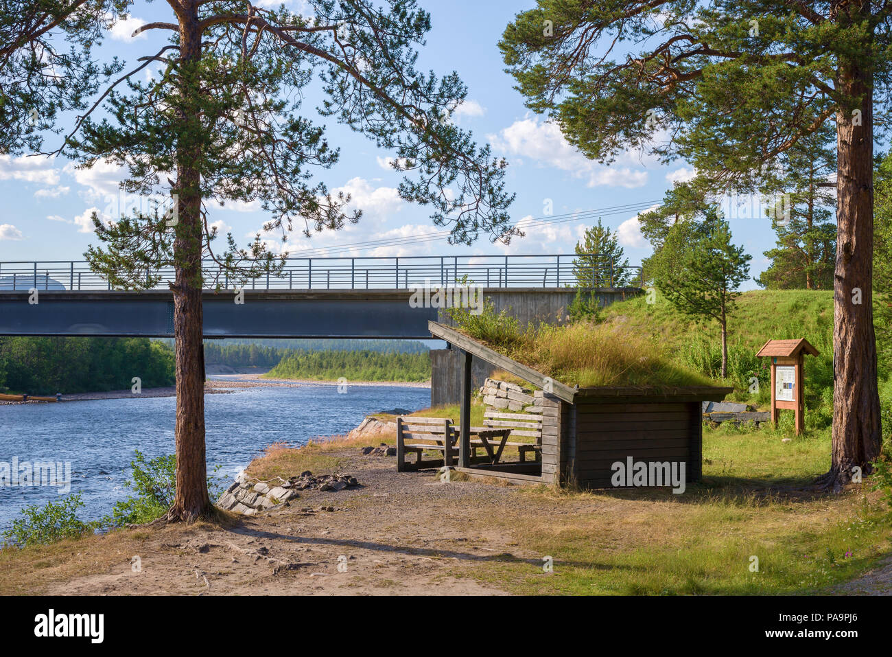 Altaelva, Alta river at Sorrisniva, Alta, Norway Stock Photo - Alamy