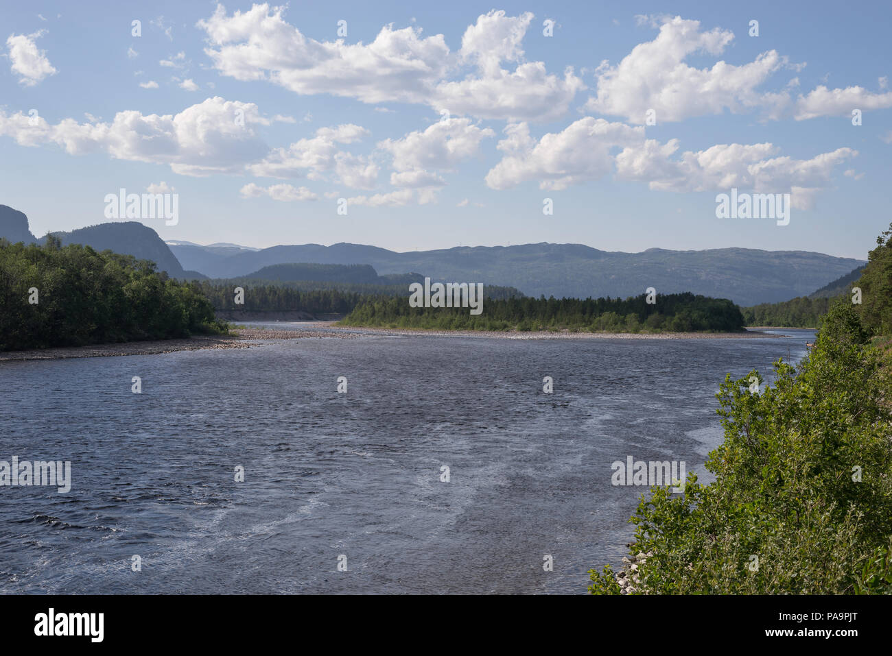 Altaelva, Alta river at Sorrisniva, Alta, Norway Stock Photo - Alamy