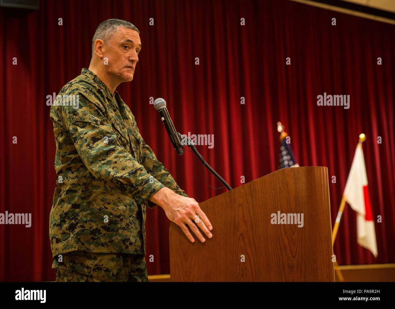 U.S. Marine Corps Brig. Gen. David Coffman, deputy commanding general ...