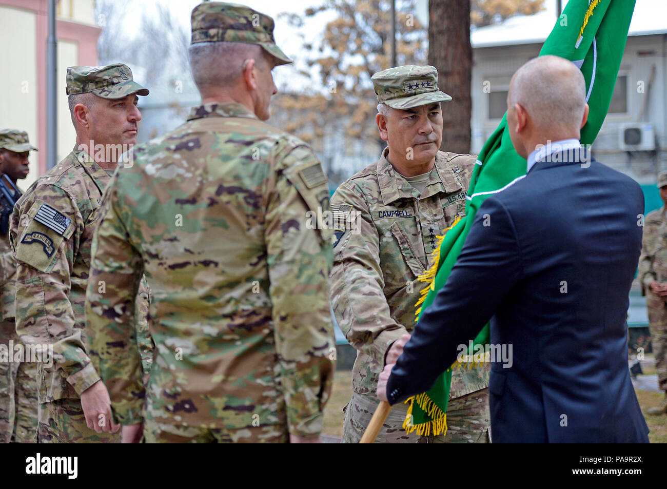 Gen. John Campbell, Gen. Lloyd Austin, Gen. John Nicholson and Command ...