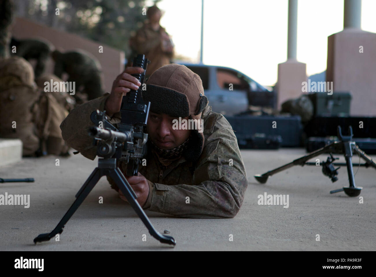 New Zealand Army Gunner Sione Mataele, an artilleryman with 16th Field ...