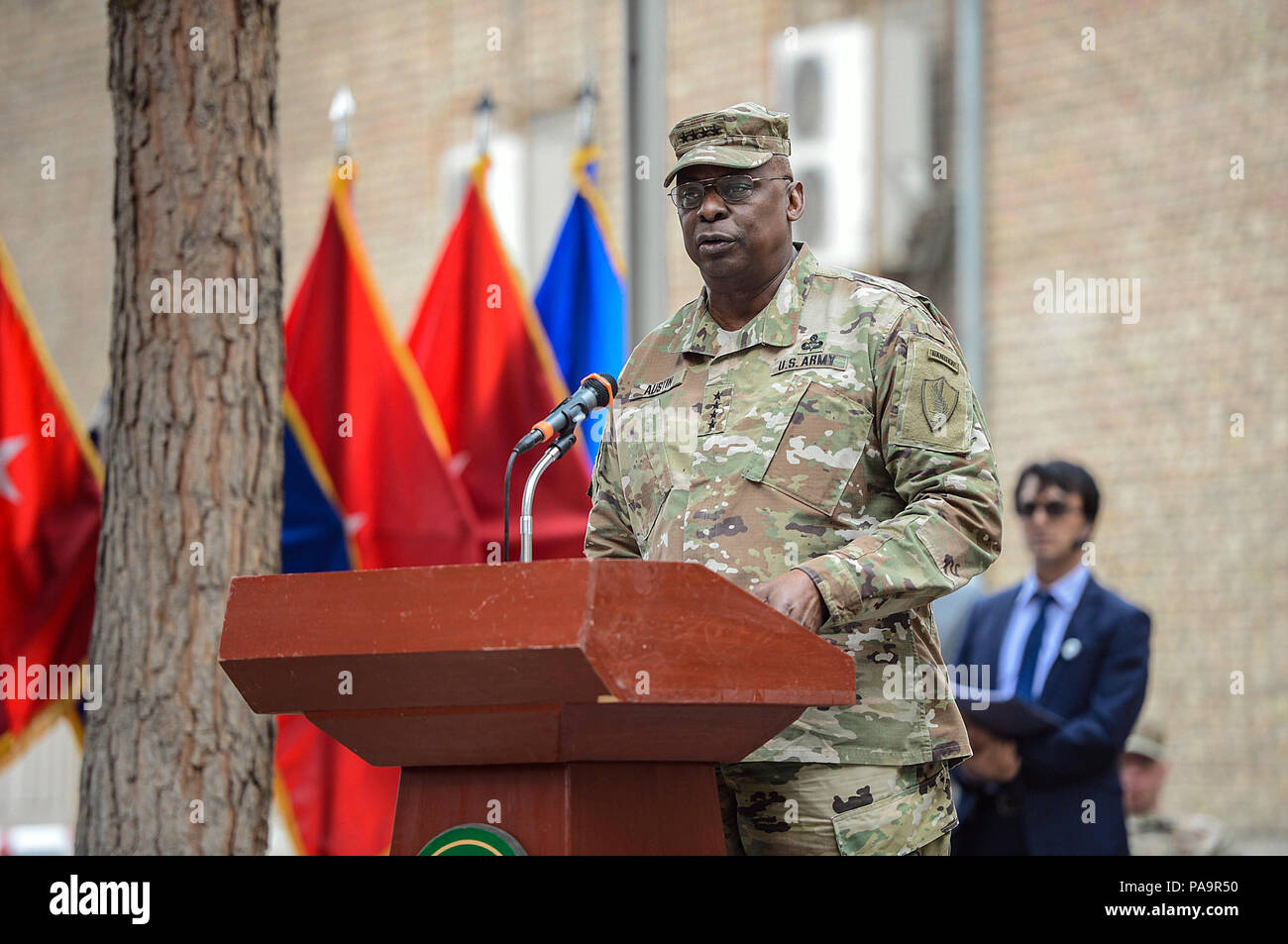 Gen. John Campbell and Gen. John Nicholson performed the passing of the ...