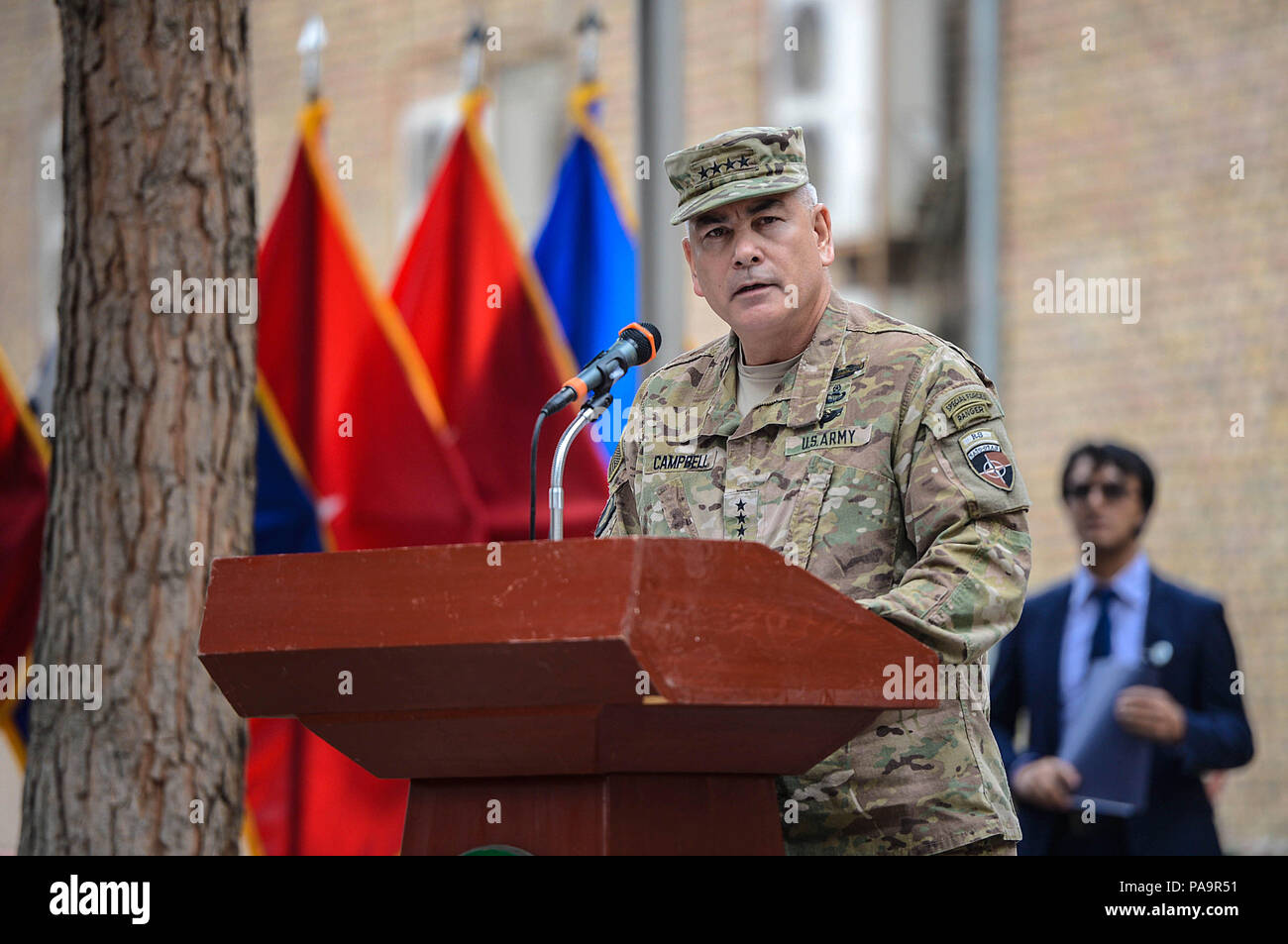 Gen. John Campbell and Gen. John Nicholson performed the passing of the ...