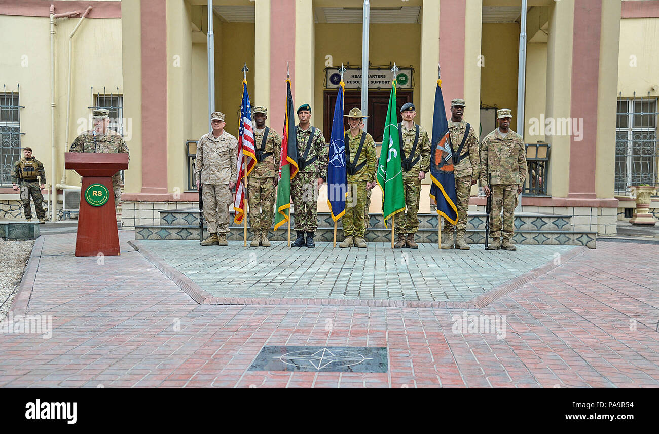 Gen. John Campbell and Gen. John Nicholson performed the passing of the ...