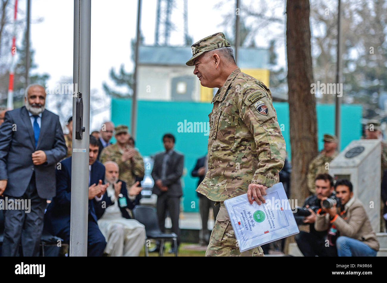 Gen. John Campbell and Gen. John Nicholson performed the passing of the ...