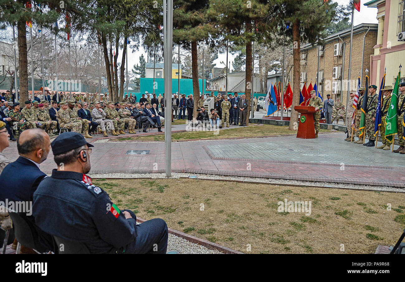 Gen. John Campbell and Gen. John Nicholson performed the passing of the ...