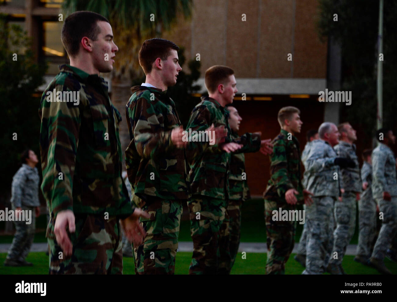 Students from the University of Arizona Air Force ROTC Detachment 020 ...