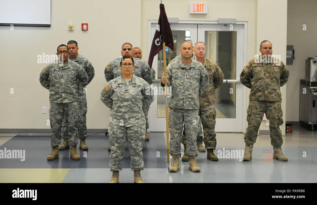 The Community Care Unit forms up prior to the “casing of the colors ...