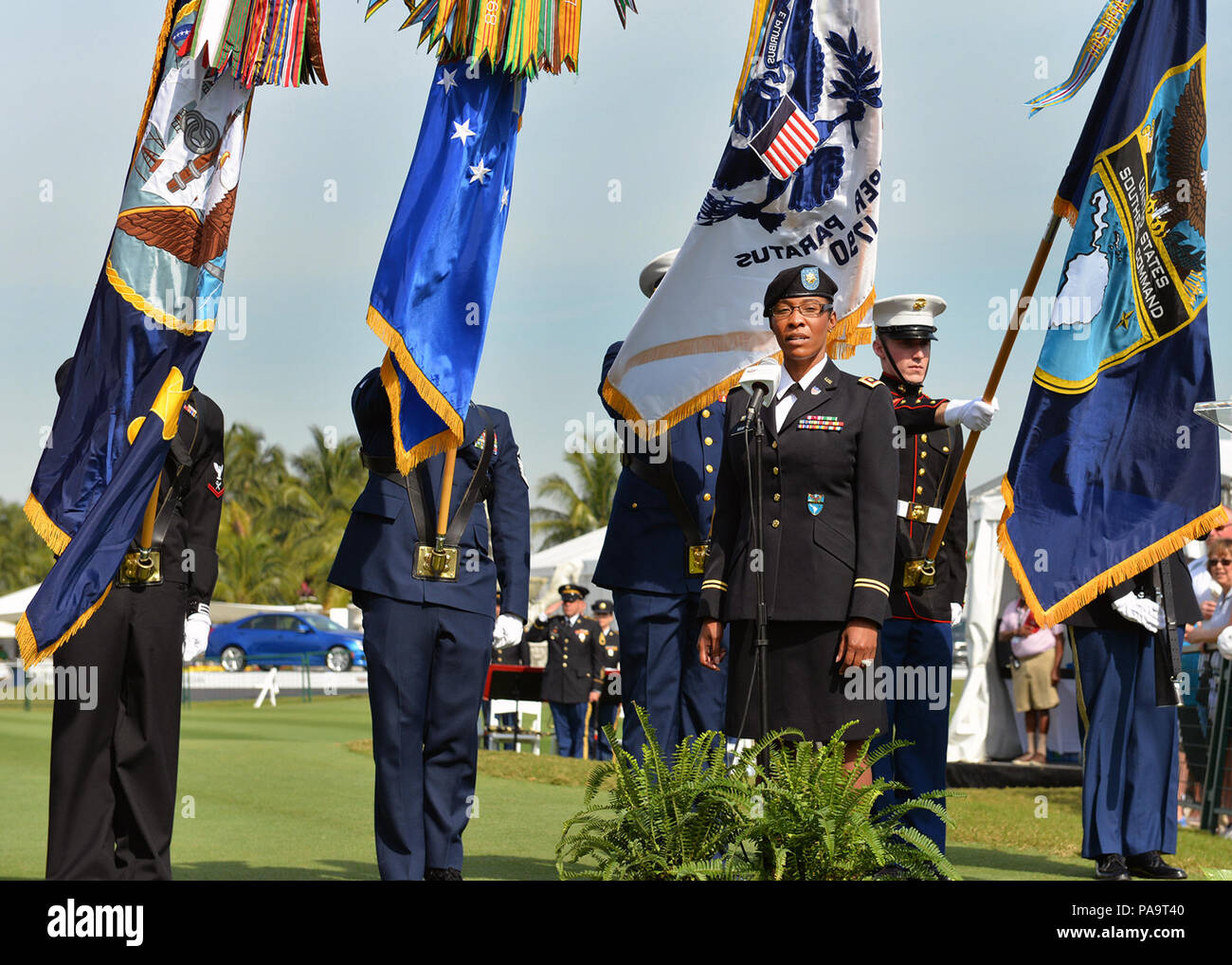 Army Maj. Delmayca Kramer, (3rd from right), a 12-year veteran and ...