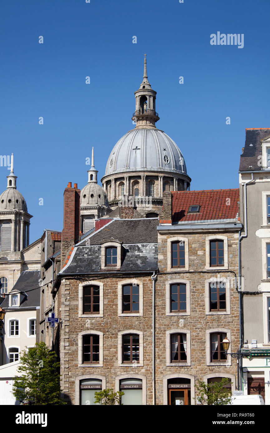 City of Boulogne-sur-Mer, France. Picturesque view of buildings on ...