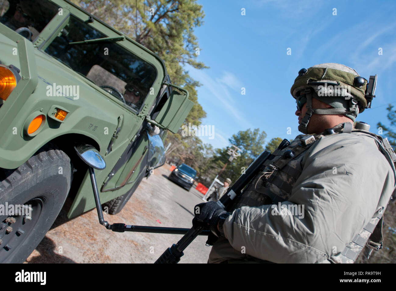 Spc. Castulo Moreno, a military police officer with the 314th Military ...