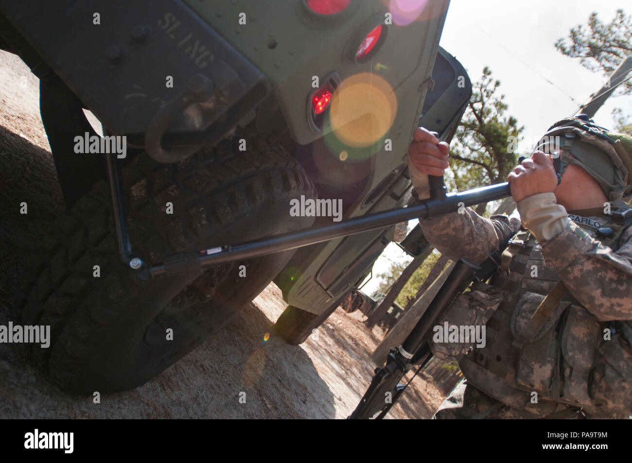 Spc. Arelia Carlos, a military police officer with the 314th Military ...