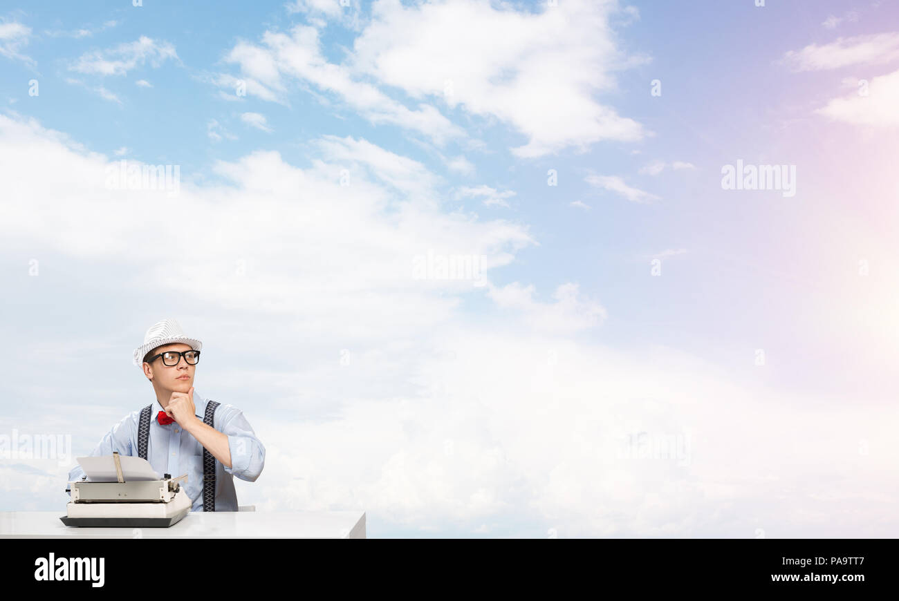 Creative inspiration of young writer Stock Photo - Alamy