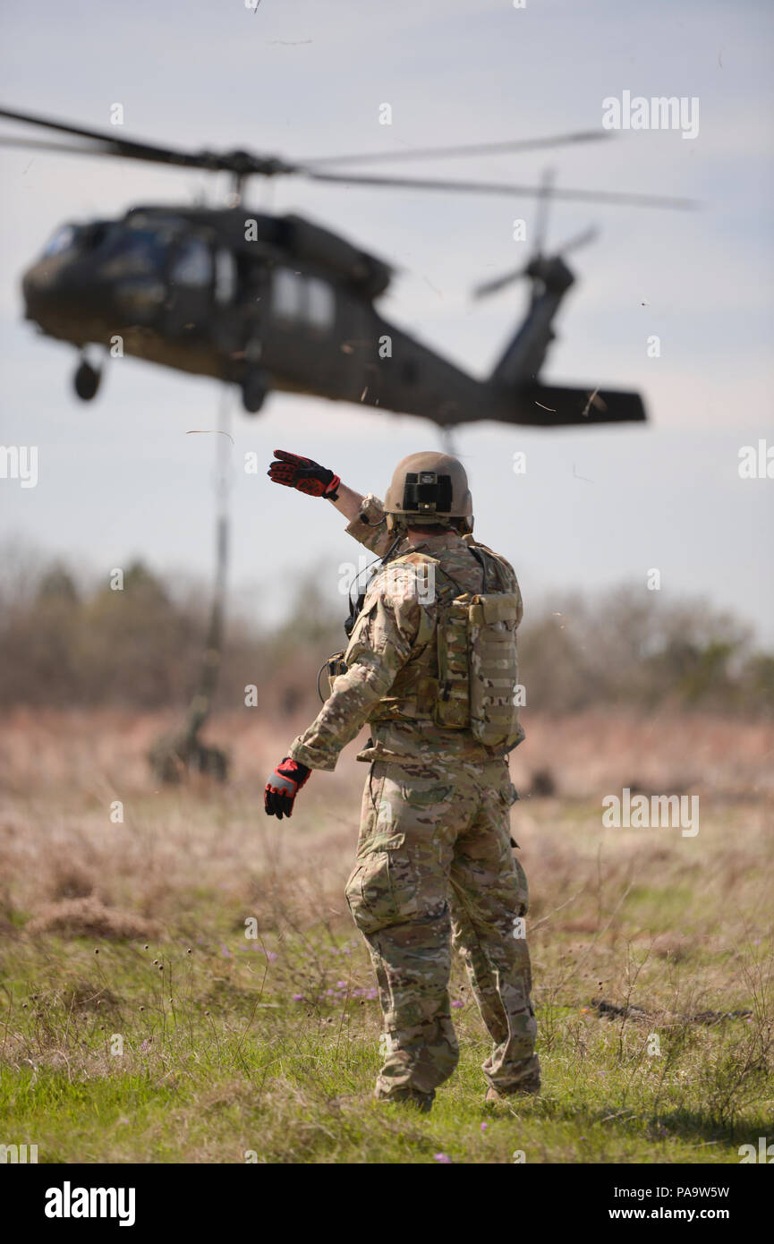 Tactical air control party airmen assigned to the 147th Air Support ...