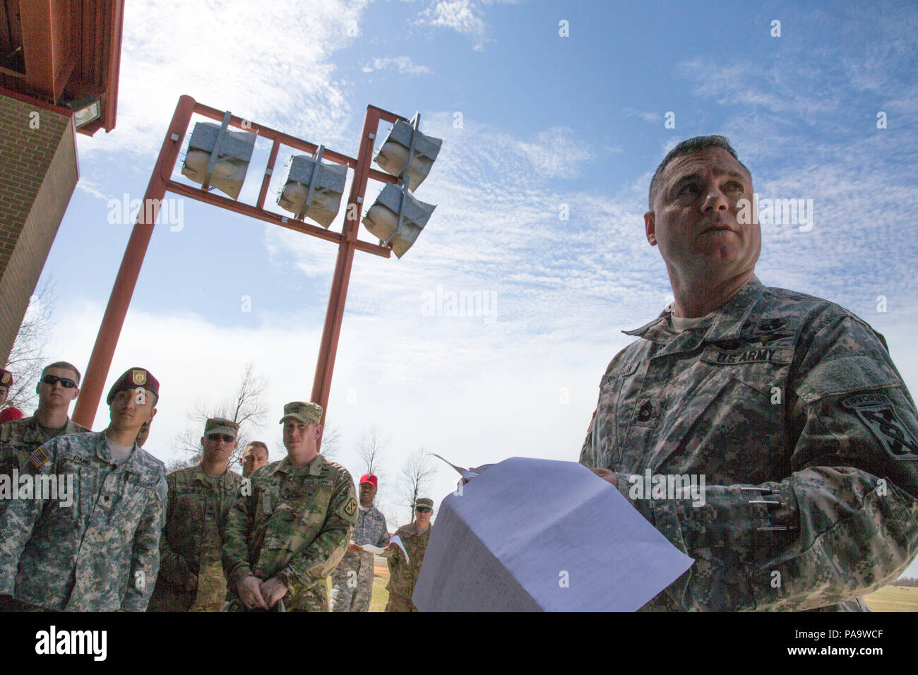 U.S. Army paratroopers participate in a basic airborne refresher ...