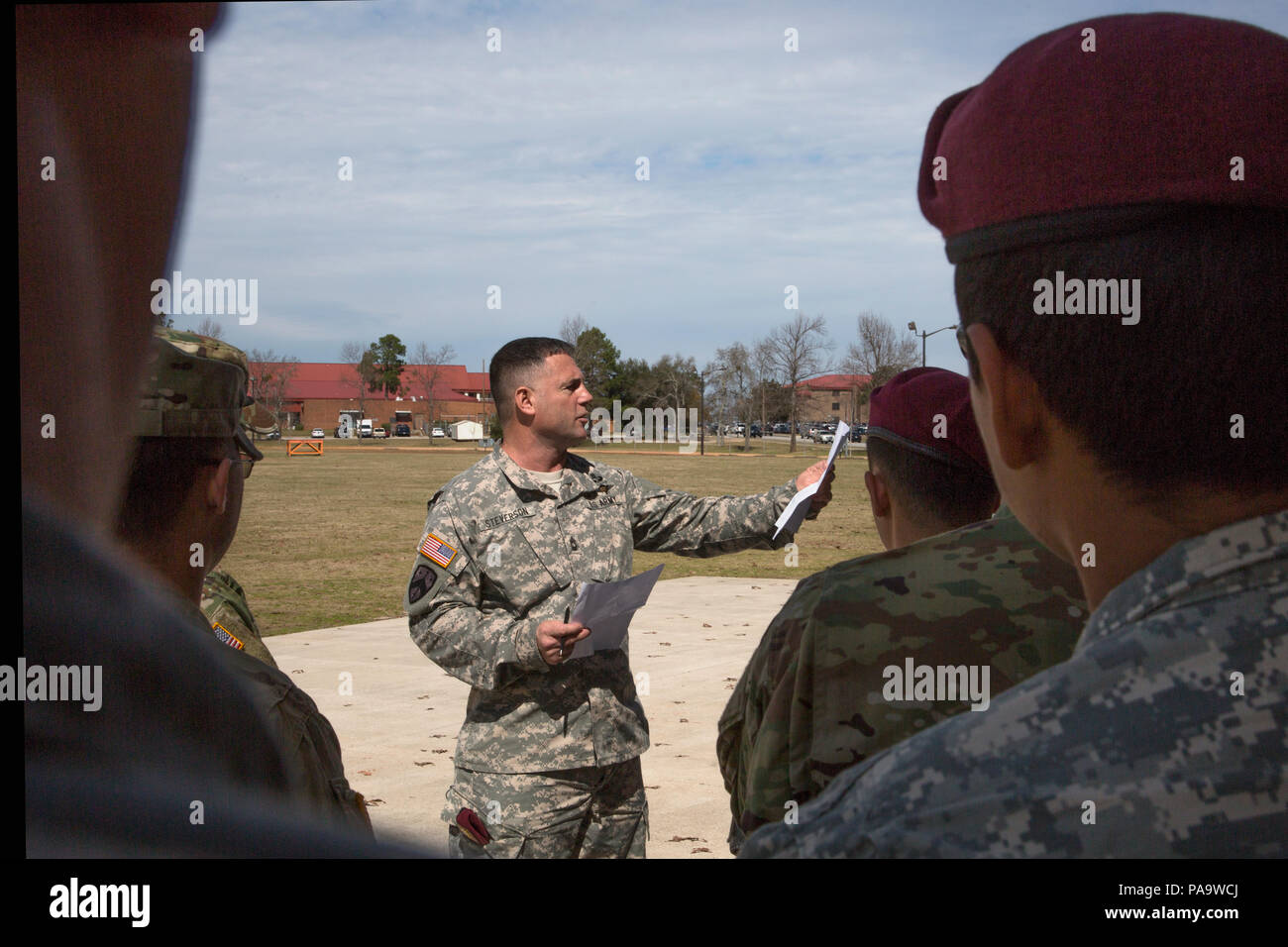 U.S. Army paratroopers participate in a basic airborne refresher ...