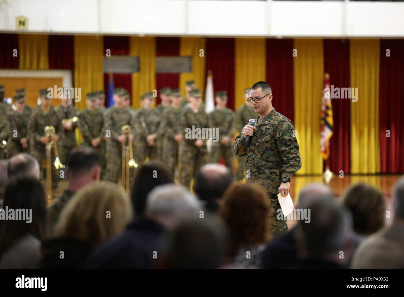 During Charlie Company’s deactivation ceremony at Camp Lejeune, North ...