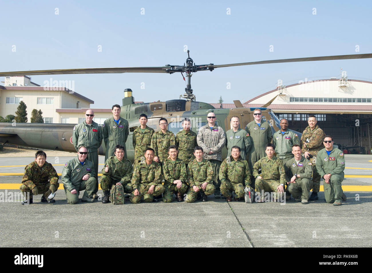 Crewmembers with the Japan Ground Self-Defense Force Eastern Army ...