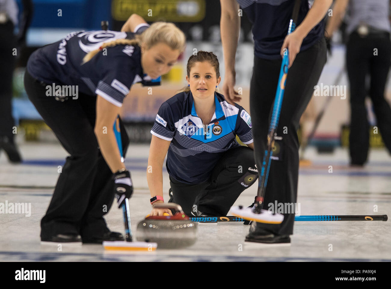 Glasgow, SCOTLAND, Scotland's, Anna SLOAN, watching the path of her ...