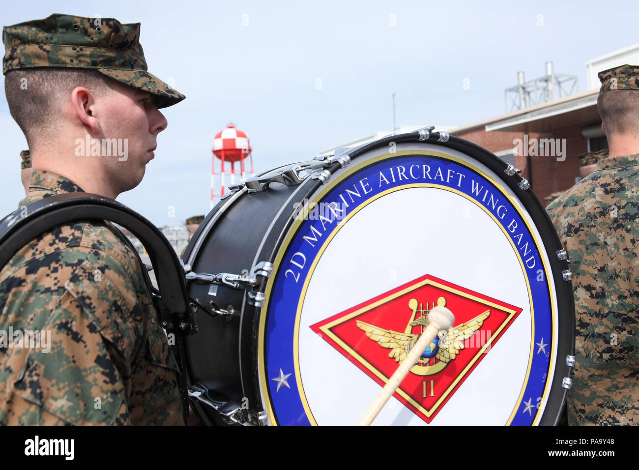 Military band bass drum hi-res stock photography and images - Alamy