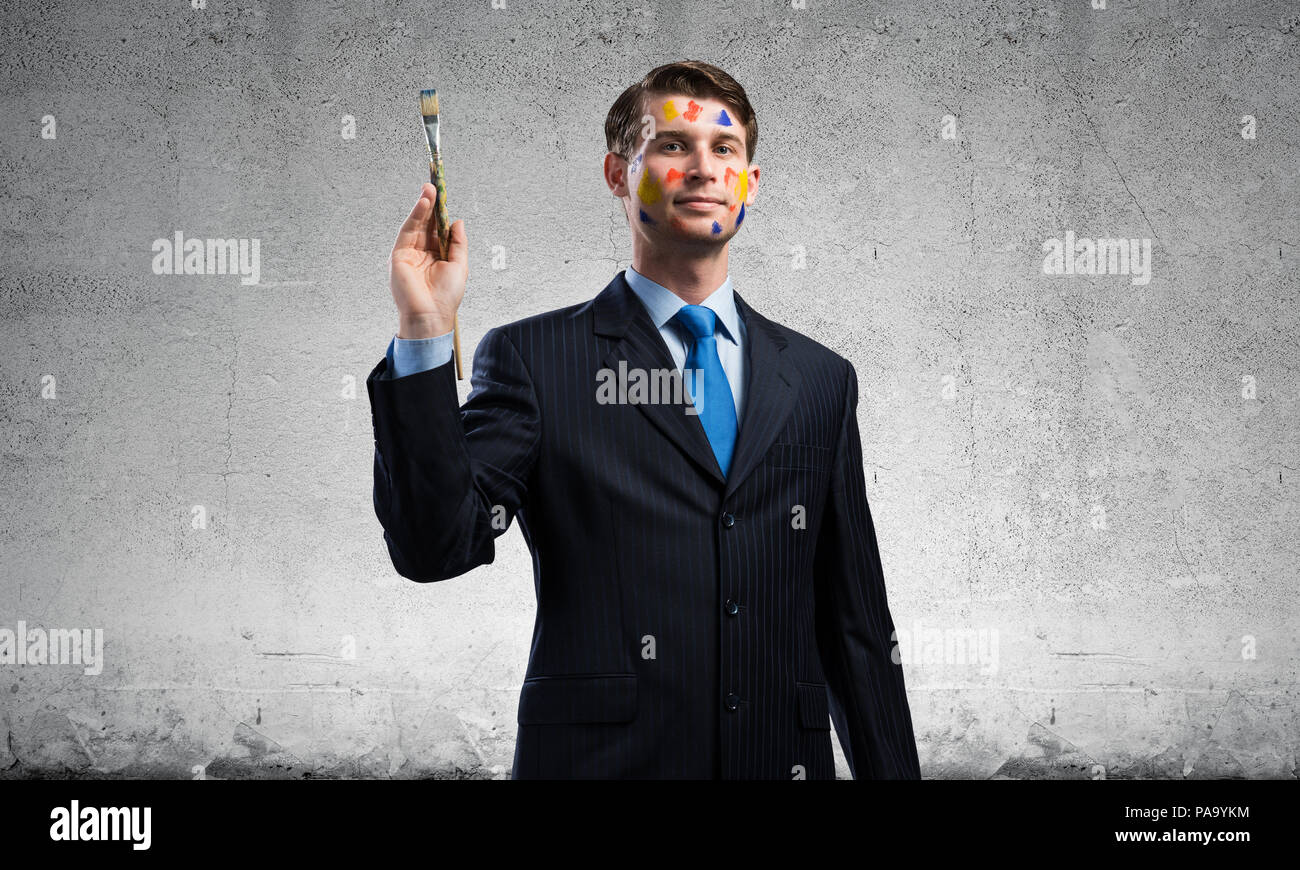 Business inspiration of young man Stock Photo - Alamy