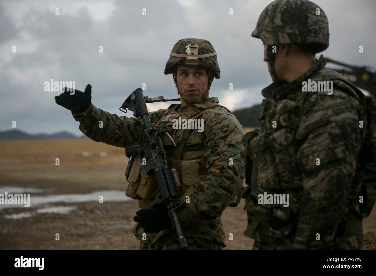 U.S. Marine Corps Staff Sgt. Jacob Olson, a platoon sergeant with 1st ...