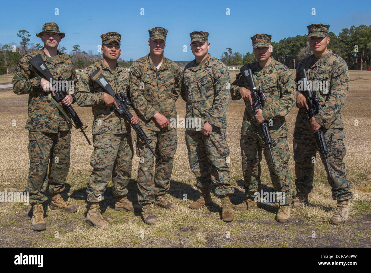 U.S. Marines with Headquarters and Support Battalion, Marine Corps ...