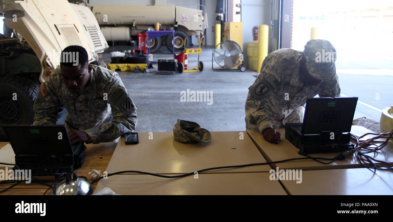 A mechanic of 2nd Infantry Brigade Combat Team, 3rd Infantry Division ...