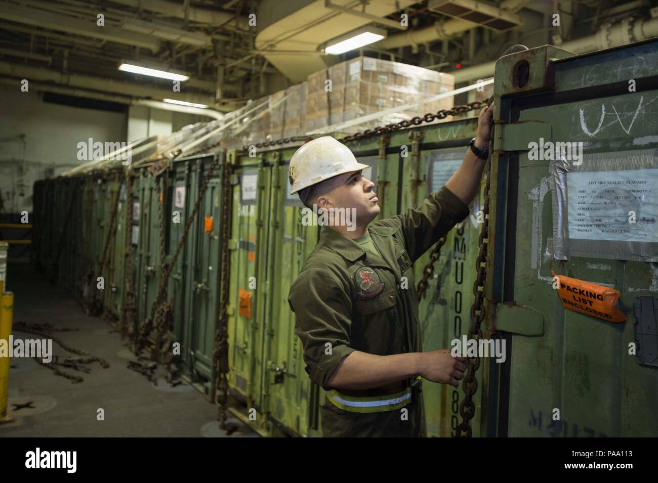 160314-N-XK809-036 EAST SEA (March 14, 2016) – Lance Corporal Michael ...